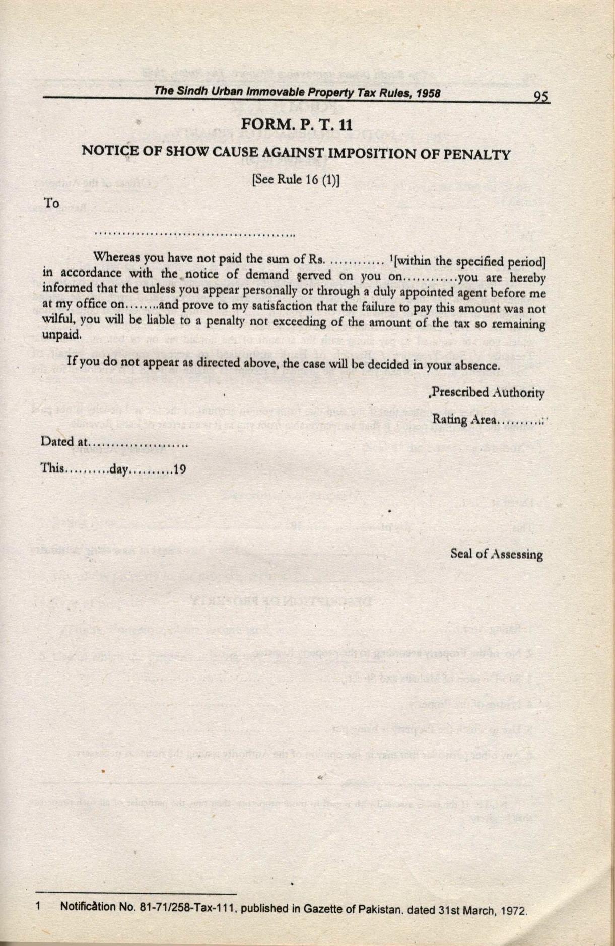 Property Forms