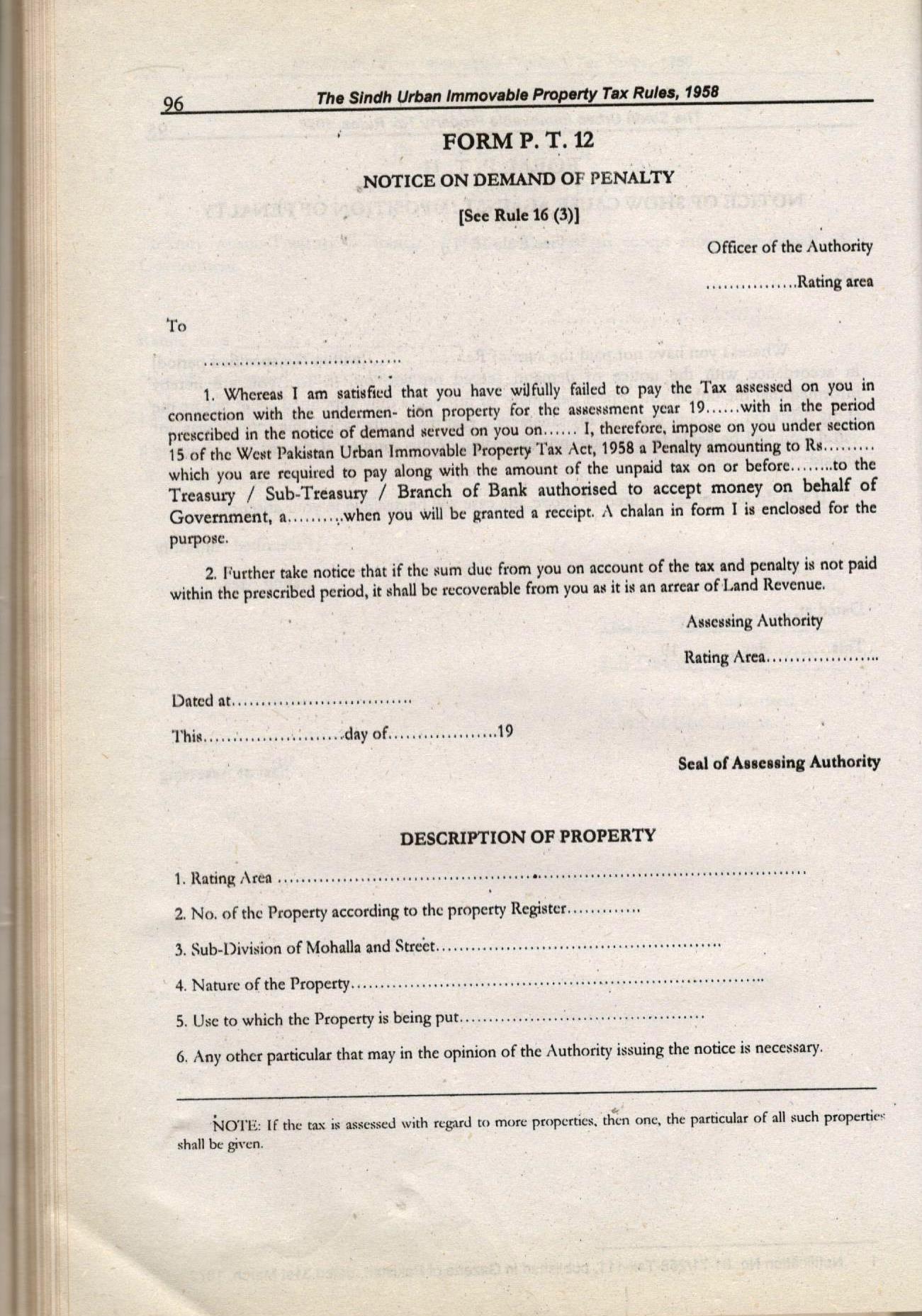 Property Forms
