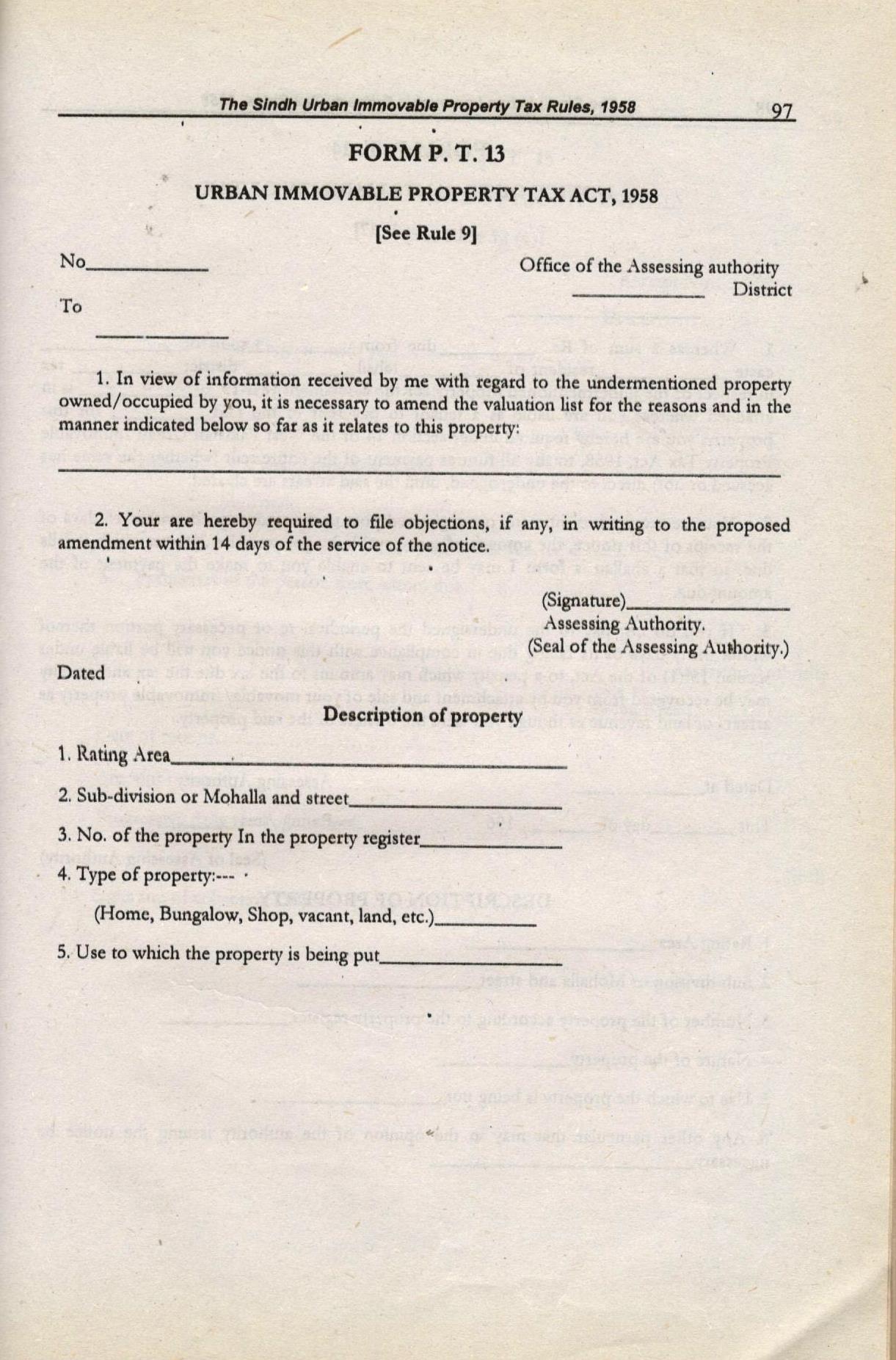 Property Forms