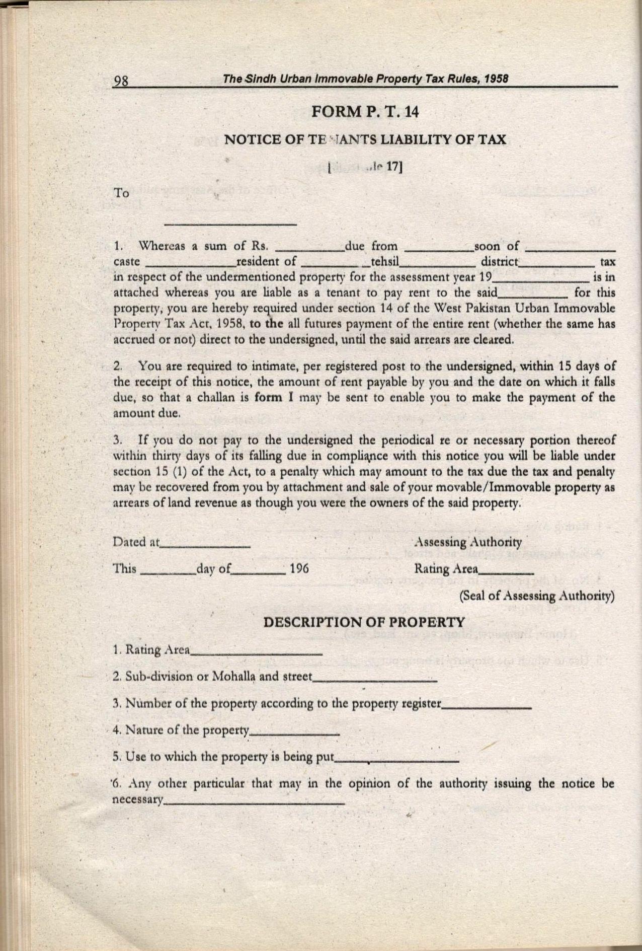 Property Forms
