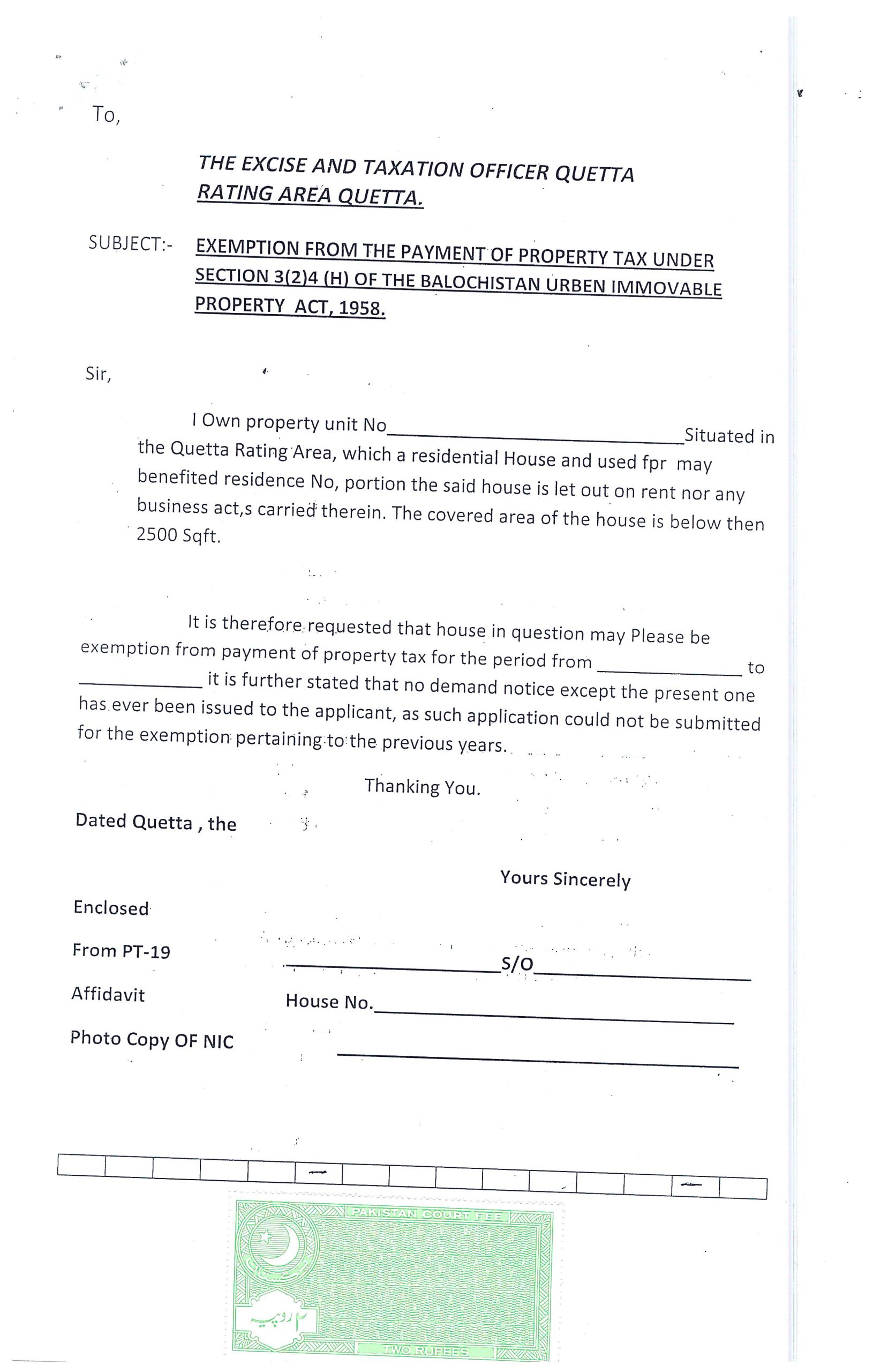 Property Forms