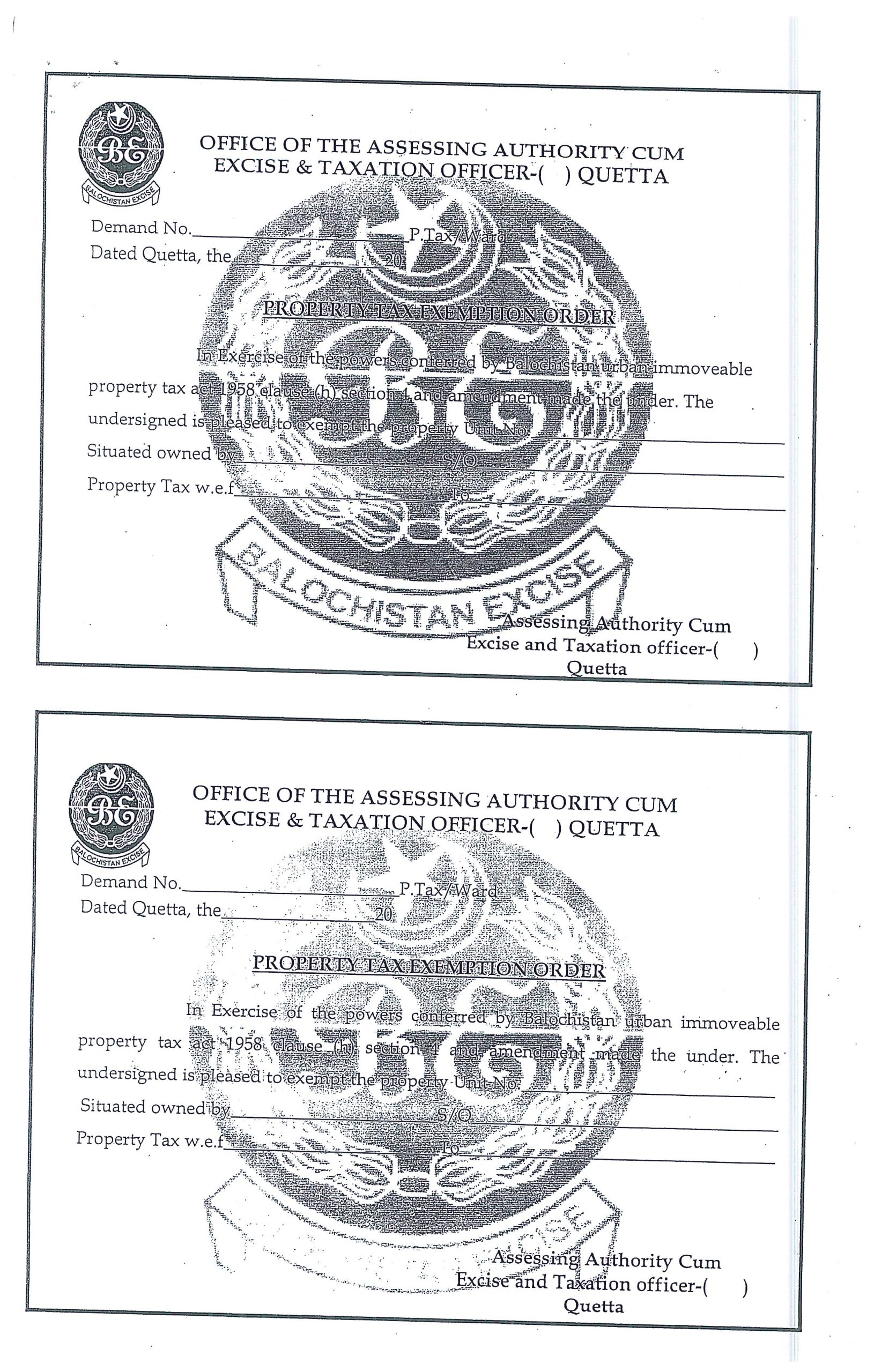 Property Forms